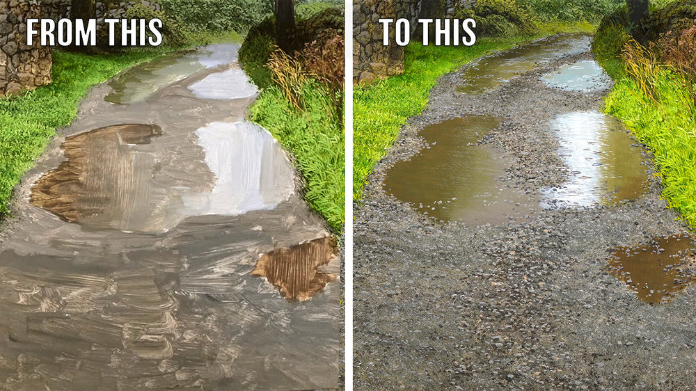 How to start an oil painting by blocking in