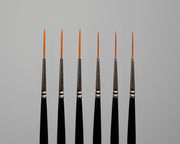 6 Piece 'Super Fine' Rigger Brush Set - Series 1